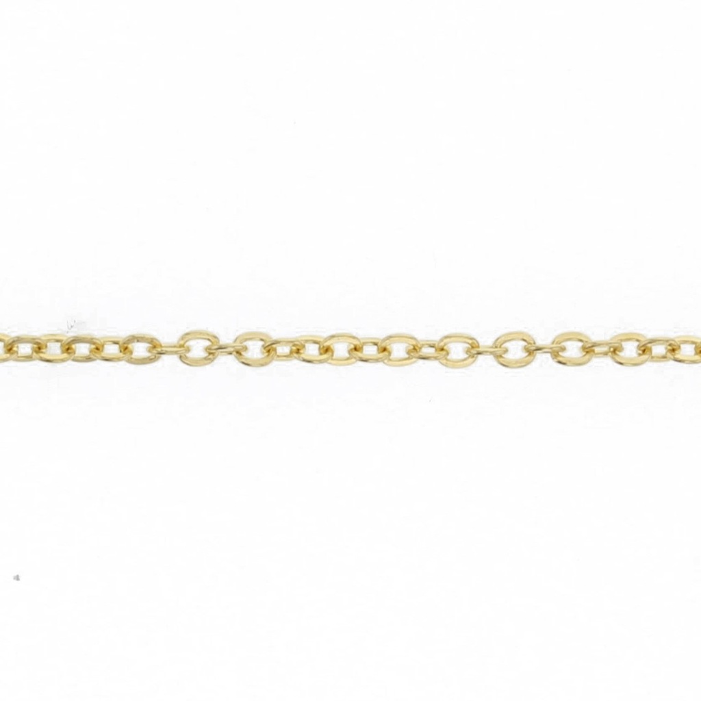 SOLID HAMMERED CABLE CHAIN 1.3MM | Golden Mile Jewellery Manufacturers ...