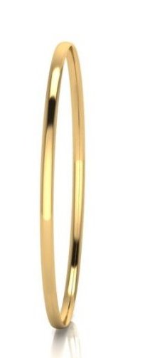 SOLID COMFORT FIT 3MM BANGLE | Golden Mile Jewellery Manufacturers ...
