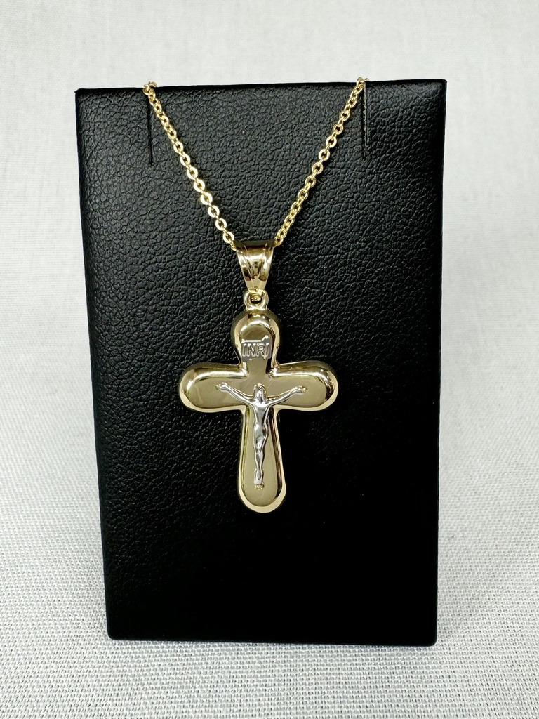 9YW CRUCIFIX ON BUBBLE CROSS - XX0100 | Golden Mile Jewellery ...