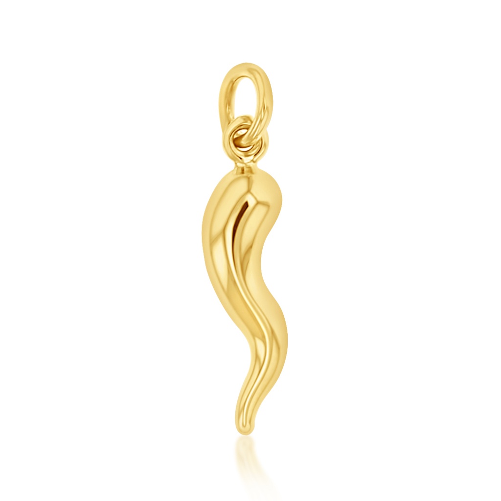9Y MINI HORN CHILLI PENDANT - 12.5MM | Golden Mile Jewellery ...