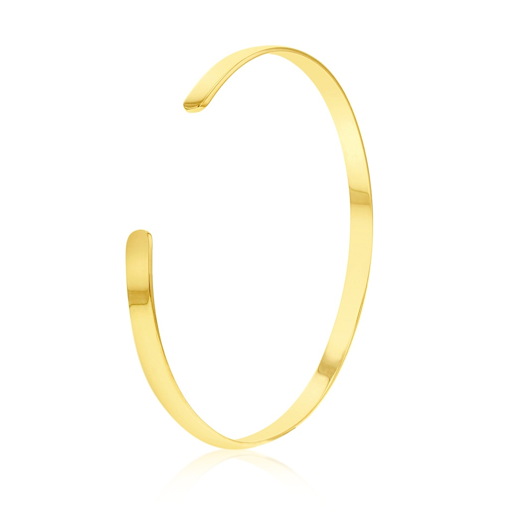 SOLID FLAT 4MM CUFF BANGLE | Golden Mile Jewellery Manufacturers - Website