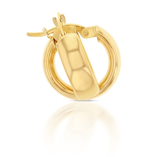 9Y 5MM X 10MM HALF ROUND HOOP | Golden Mile Jewellery Manufacturers ...