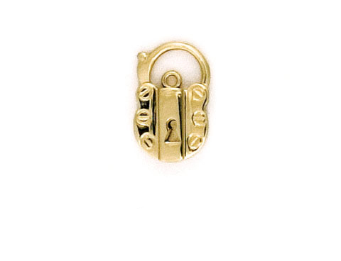 PLAIN LOCK KEYHOLE PADLOCK 15MM | Golden Mile Jewellery Manufacturers ...